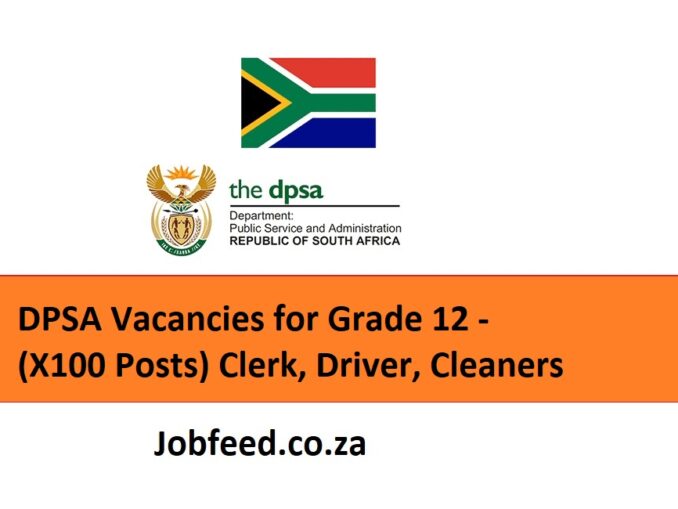 DPSA Vacancies 2024 » Jobfeed.co.za