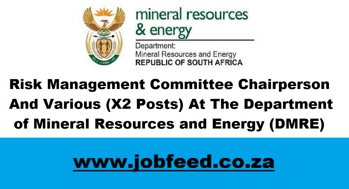 DMRE Vacancies 2024: X10 Posts @www.dmr.gov.za » Jobfeed.co.za