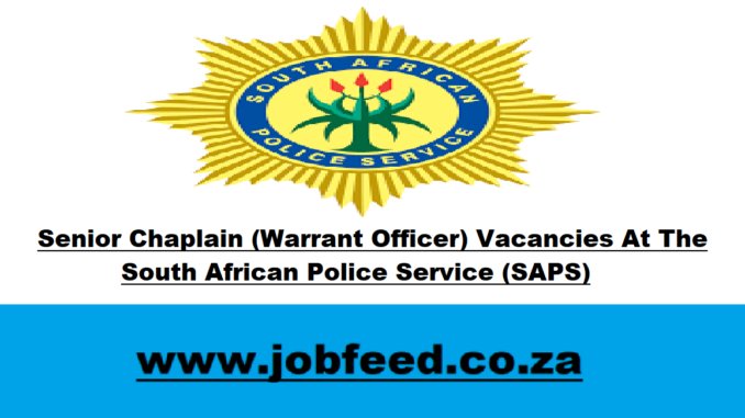 SAPS Vacancies 2024: X1 Posts @www.saps.gov.za » Jobfeed.co.za