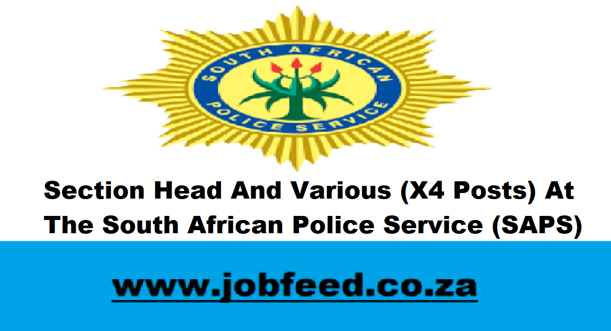 SAPS Vacancies 2025: X4 Posts @www.saps.gov.za » Jobfeed.co.za SAPS Vacancies 2025: X4 Posts @www.saps.gov.za » Jobfeed.co.za