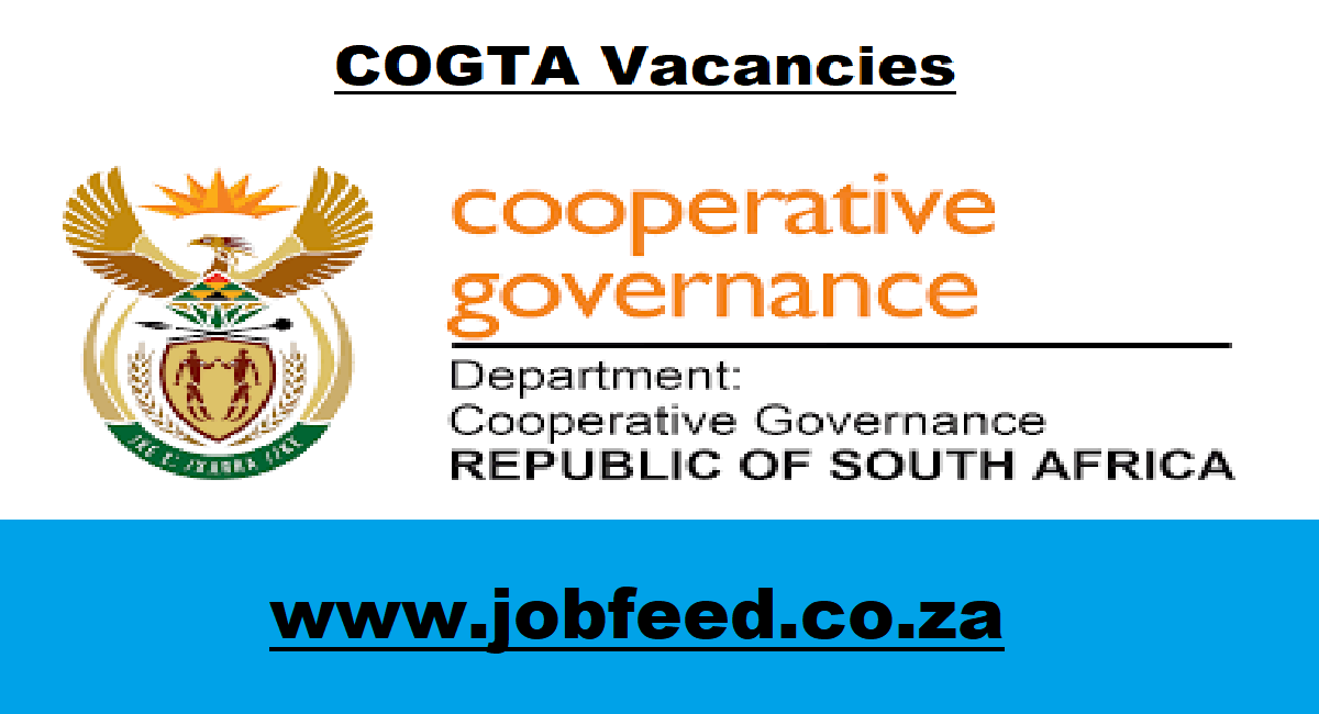 COGTA Vacancies 2025: X1 Posts @www.cogta.gov.za » Jobfeed.co.za