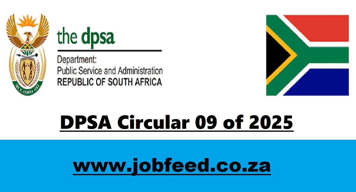 DPSA Circular 09 of 2025 Latest Government Vacancies Across South ...